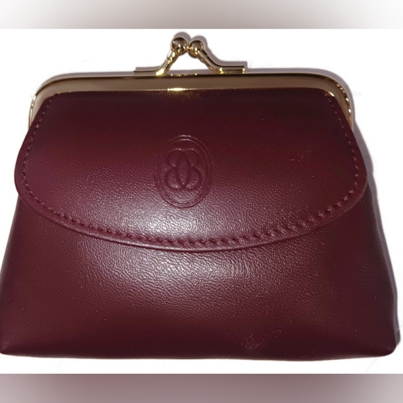 Buxton | Bags | Buxton Womens Leather Frame Coin Purse Walletburgundy ...